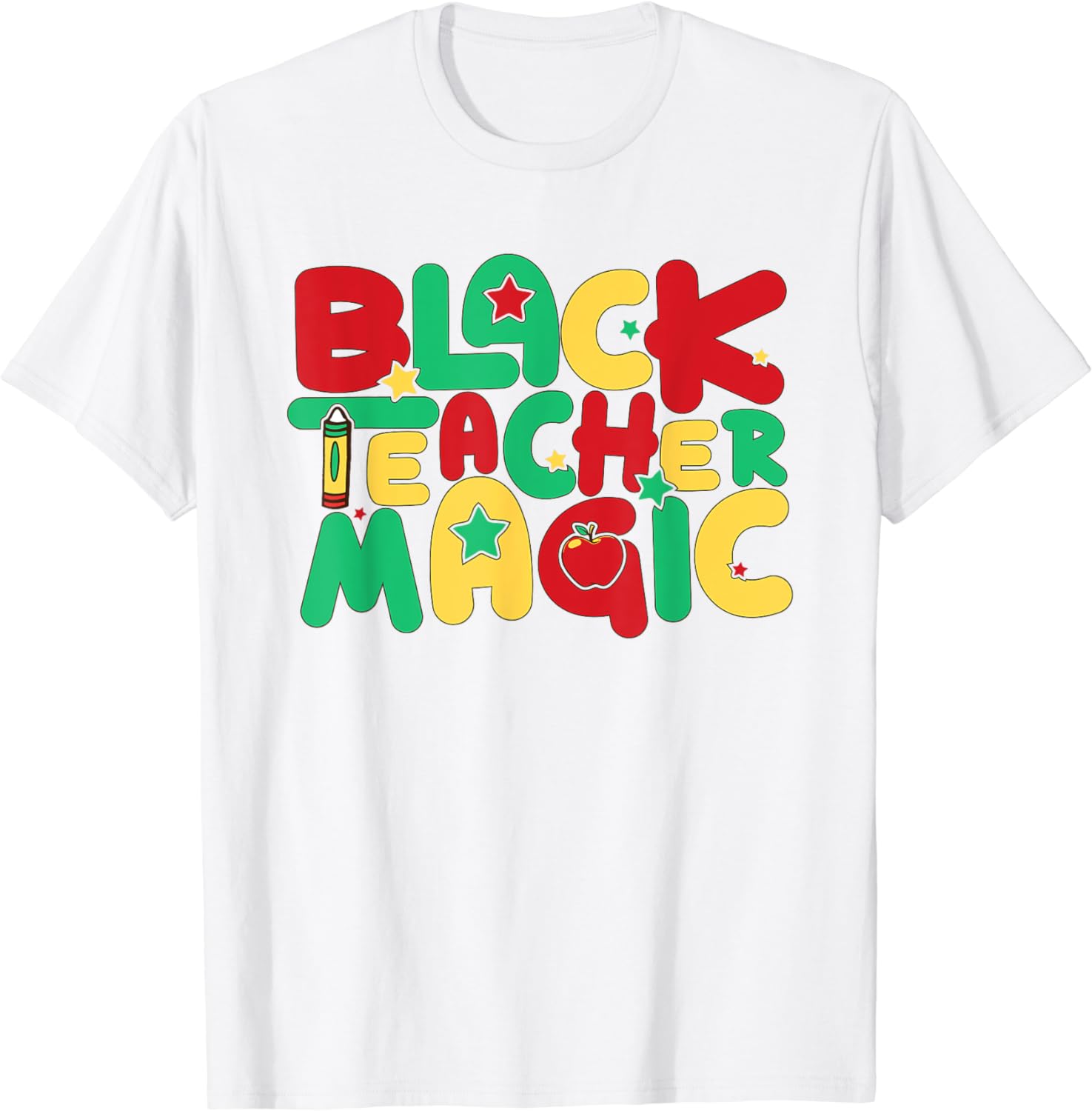 Black Teacher Magic Teacher Black History Month Men Women T-Shirt ...