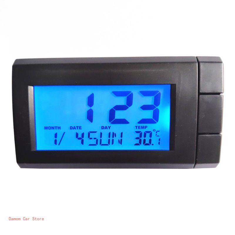 Black-Temperature Meter Calendar Car Thermometer Digital Clock ...