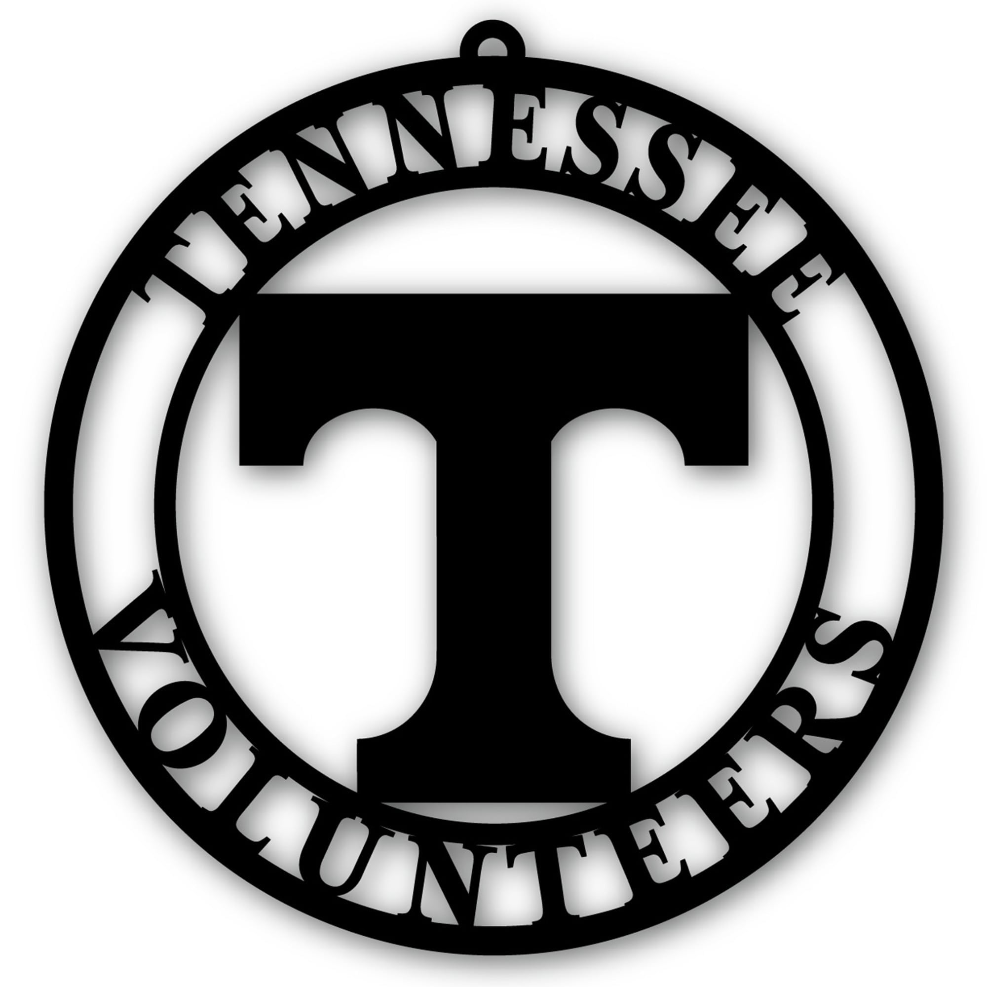 Black Tennessee Volunteers 16'' Team Logo Cutout - Walmart.com