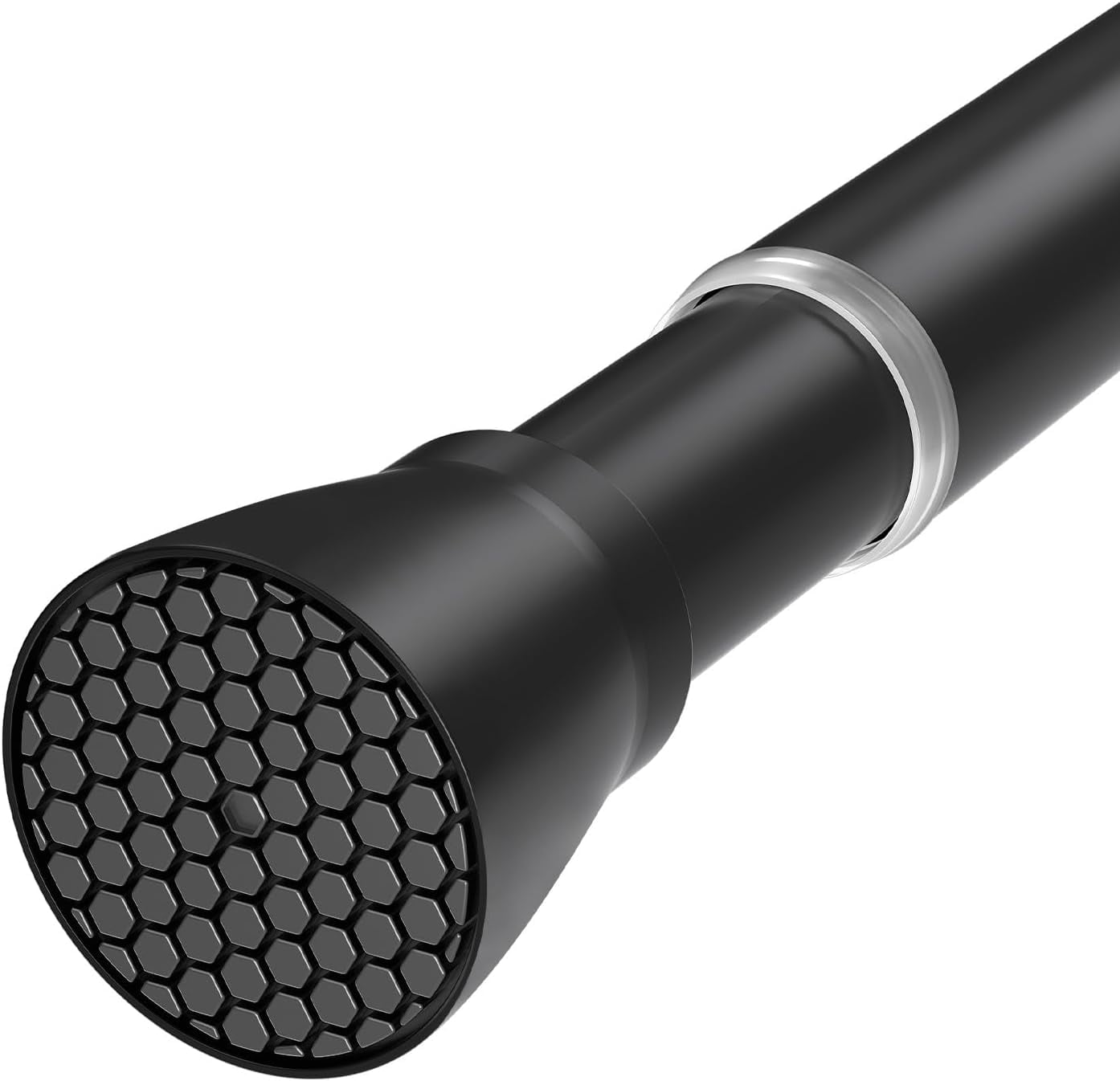 Black Tension Curtain Rod 28 to 48 Inch Spring Rod No Drilling ...