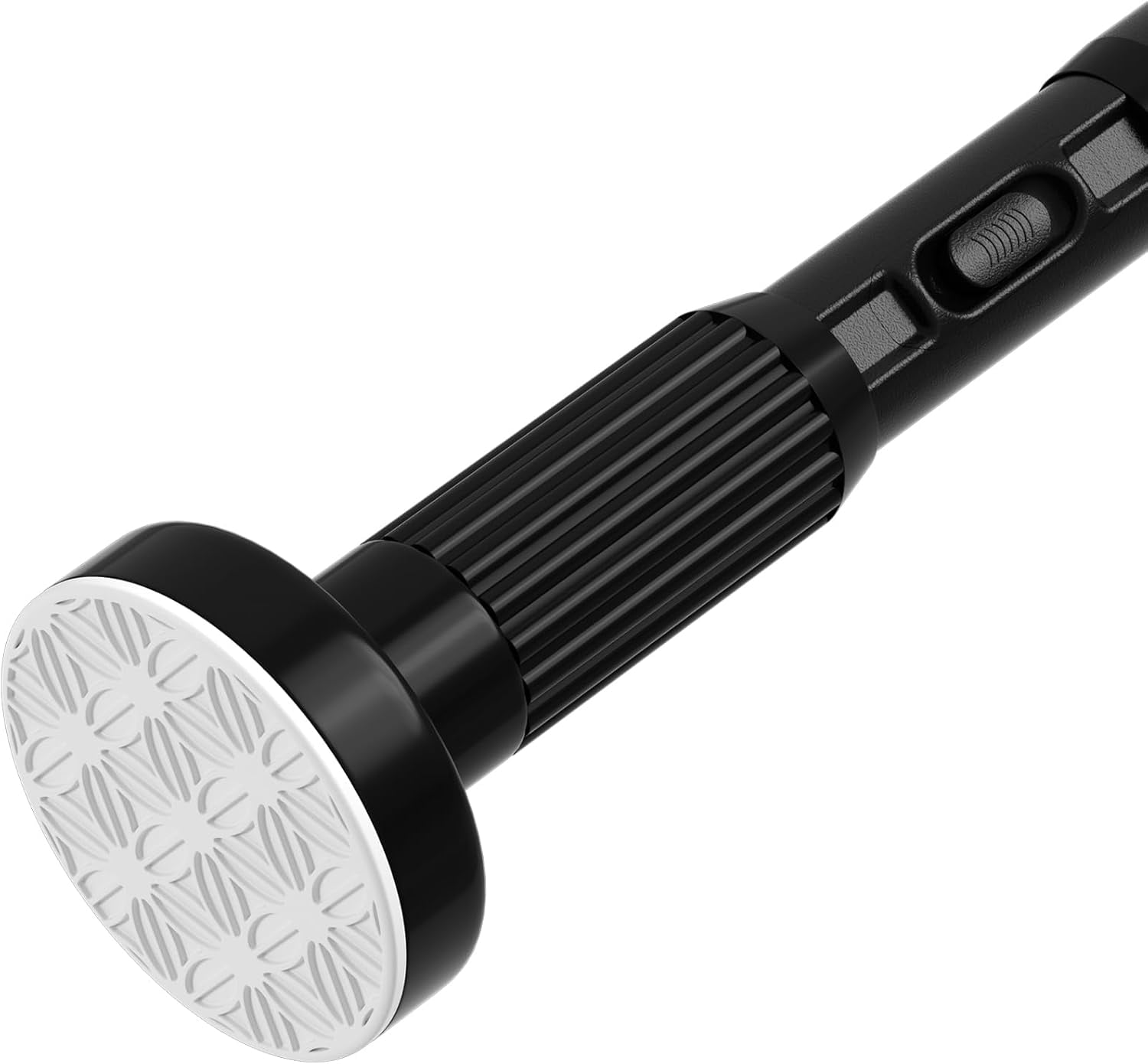 Black Tension Curtain Rods for Windows 40-146 Inches Heavy Duty Tension ...