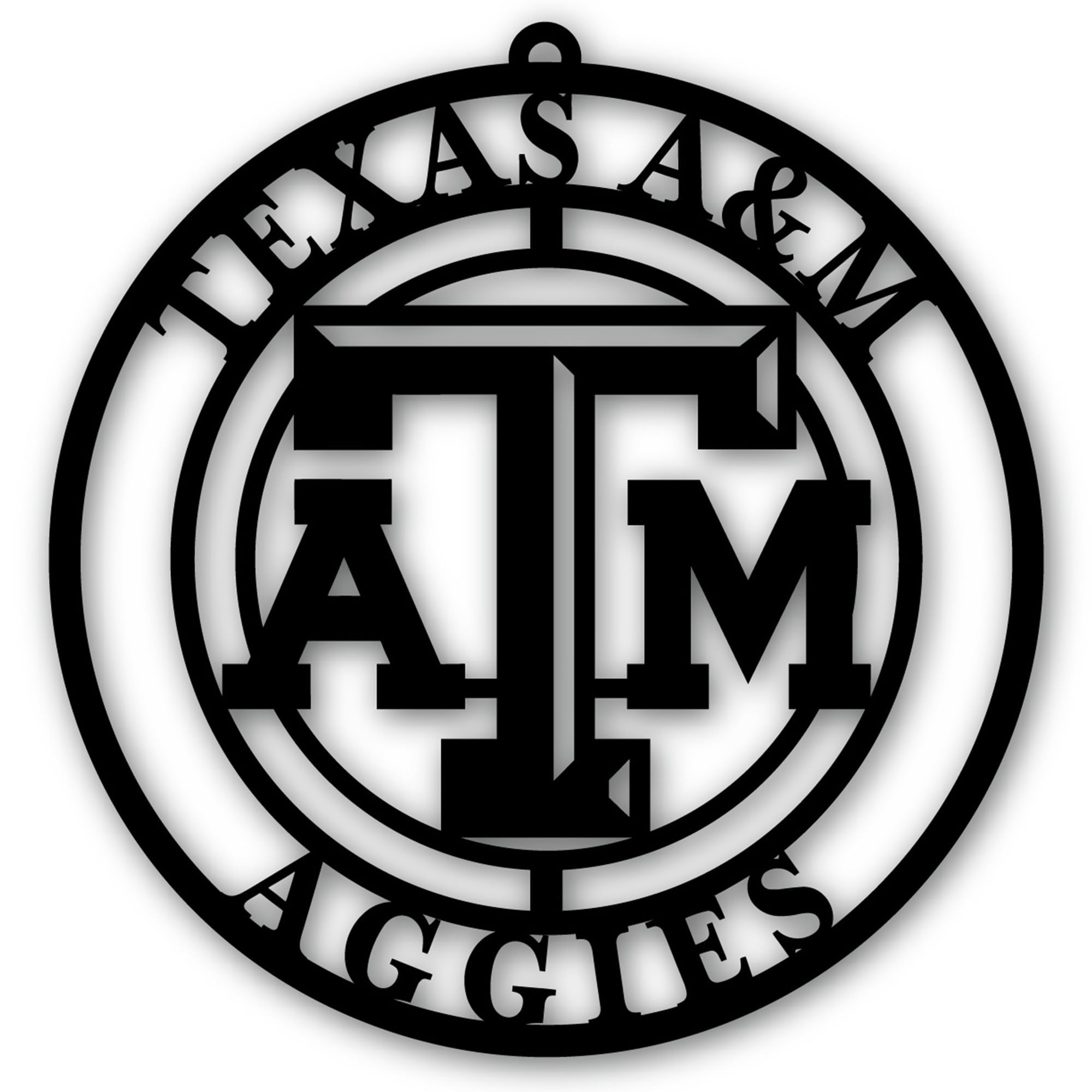 Black Texas A&M Aggies 16'' Team Logo Cutout - Walmart.com
