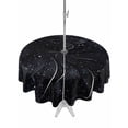 Black Texture Round Outdoor Tablecloth with Umbrella Hole Abstract Art ...