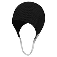 BEEMO Swim Cap Women Chin Strap Bubble Crepe Latex Long Short Hair ...
