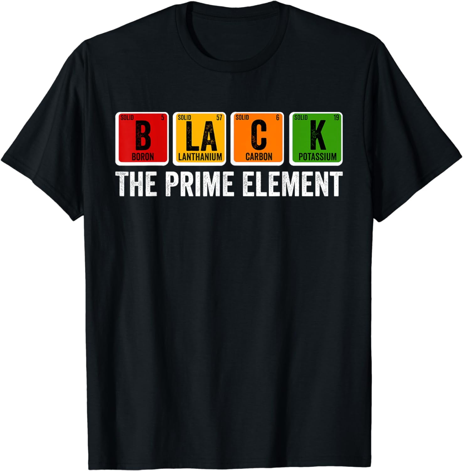 Black The Prime Element - Chemistry Teacher Periodic Table T-Shirt ...