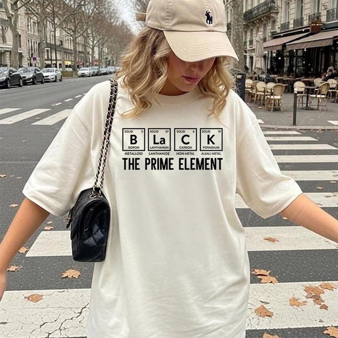 Black The Prime Element Shirt, Periodic Table Typography Design ...