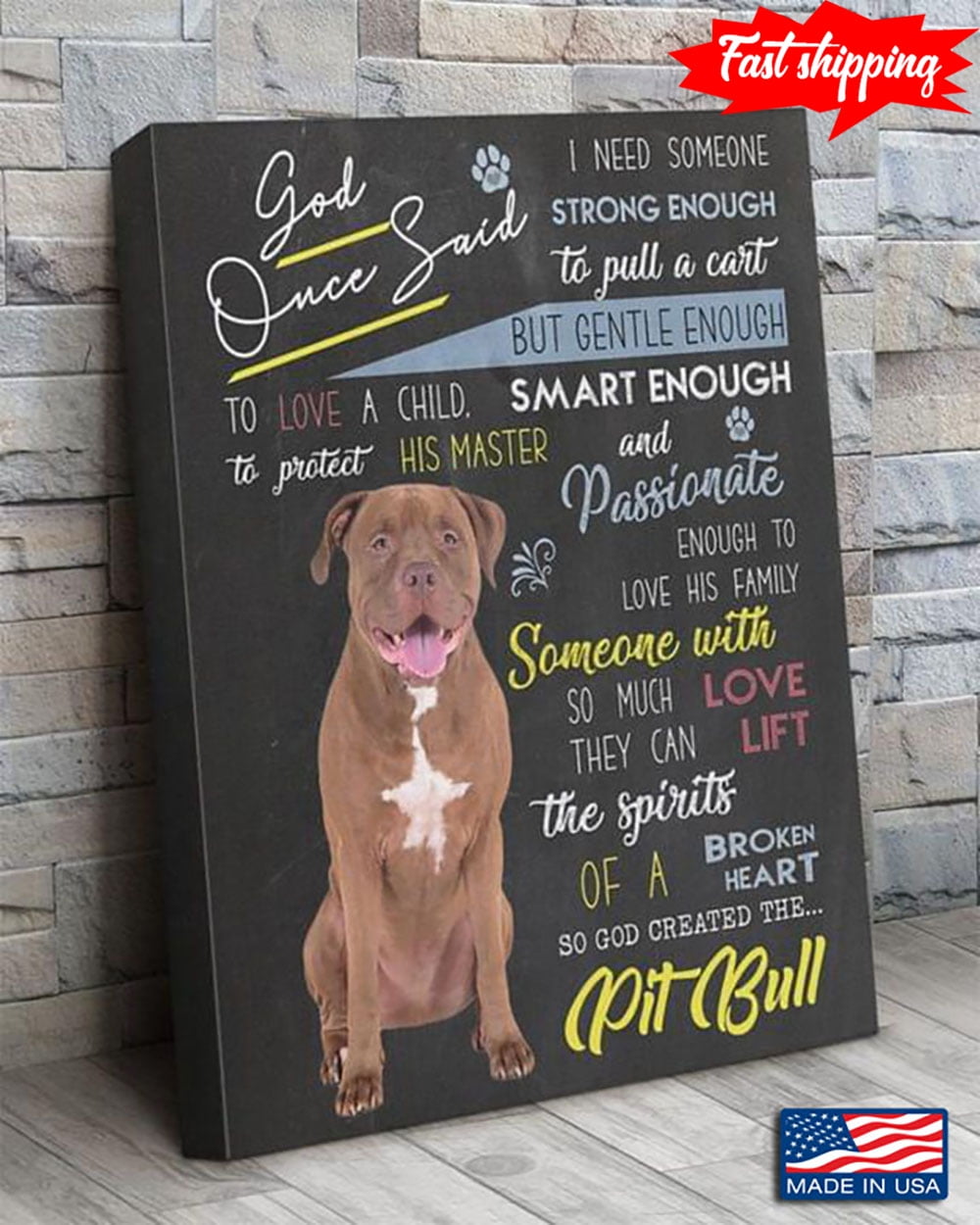 Black Theme Pit Bull God Once Said I Need Someone Strong Enough To Pull ...