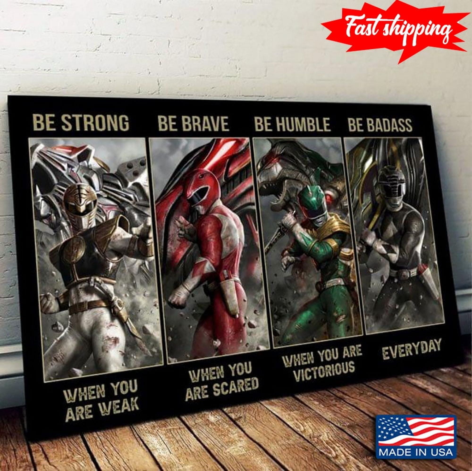 Black Theme Power Rangers Be Strong When You Are Weak Be Brave When You ...