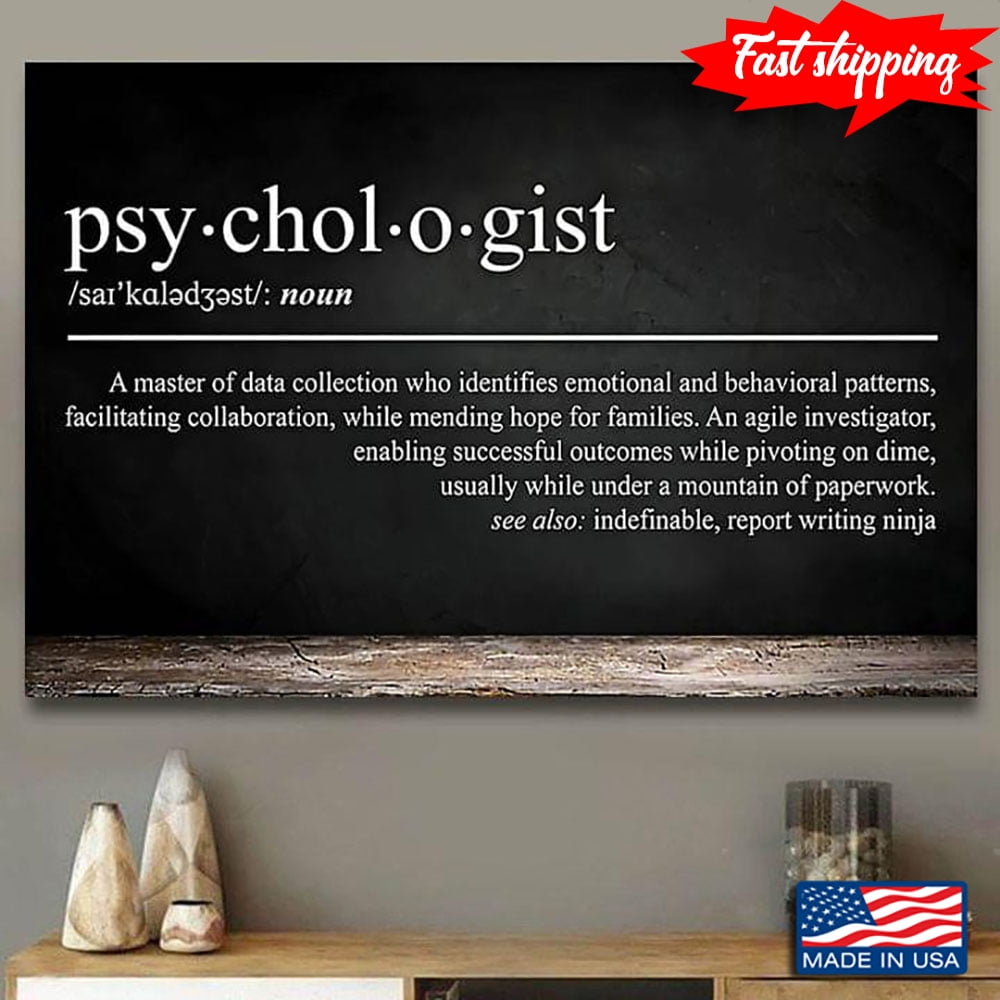 Black Theme Psychologist Definition 16 x 24 Inch Poster - Walmart.com