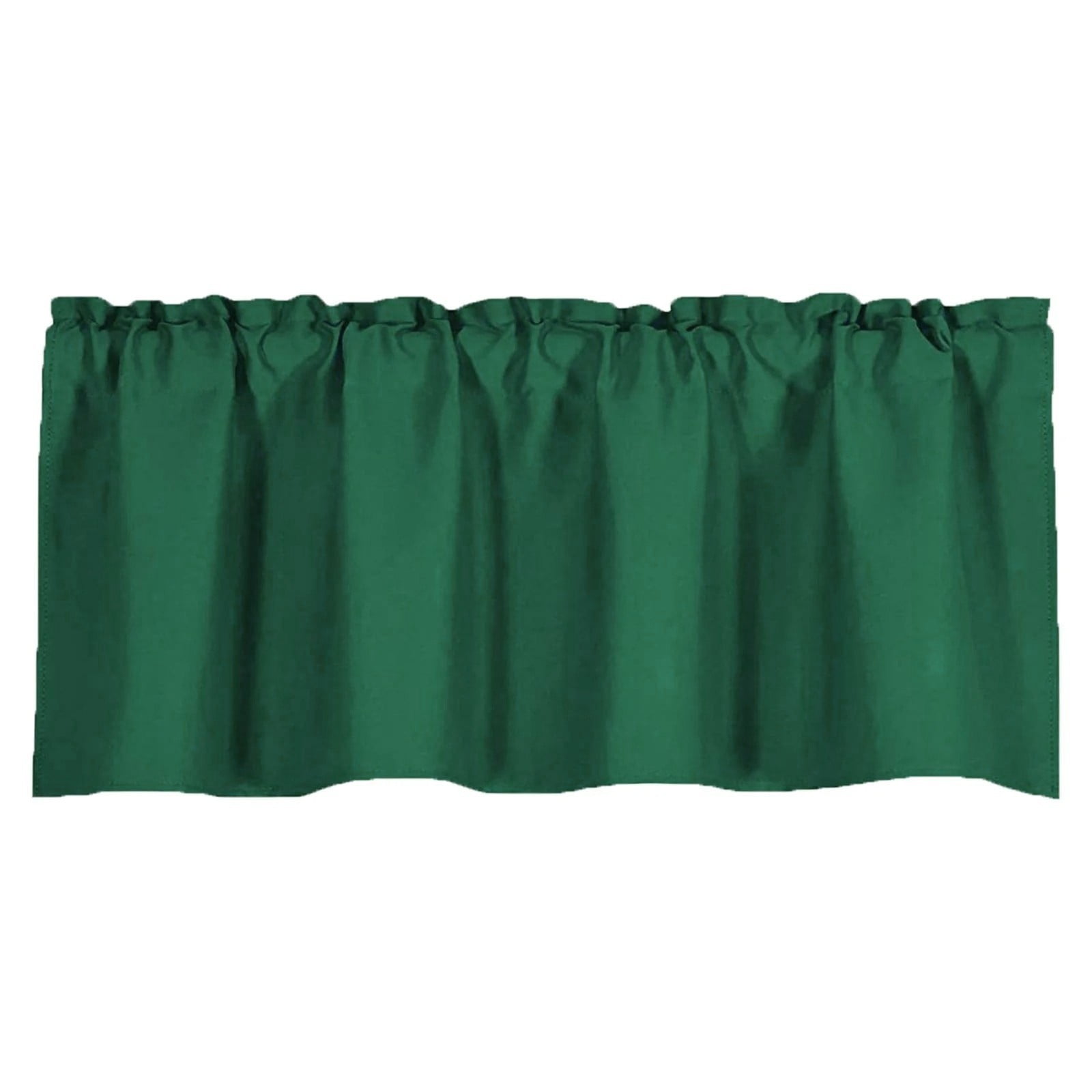 Black Thermal Insulated Rod Pocket Short Curtain, 57X18 Inch Light ...