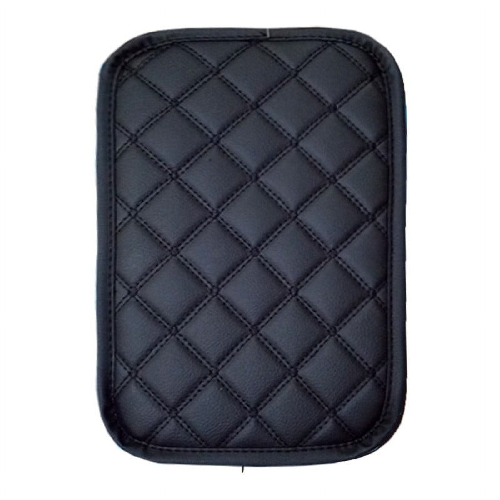 Black Thread-Car Suv Armrest Pad Cover Center Console Box Mat Pu ...