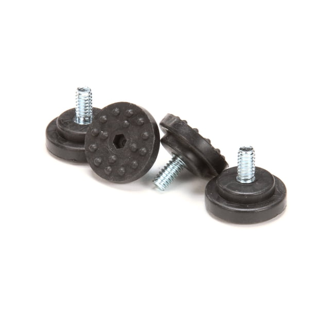 Black Threaded Foot Set Of 4 - Walmart Business Supplies