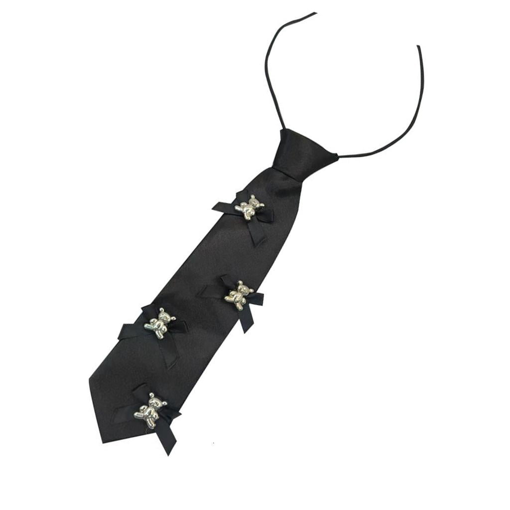 Black Ties Soft Neckwear Skin Friendly Design For Formal Casual ...