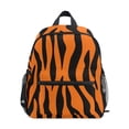 Black Tiger Stripes Mini Backpack Cute Small Backpack with Chest Strap ...