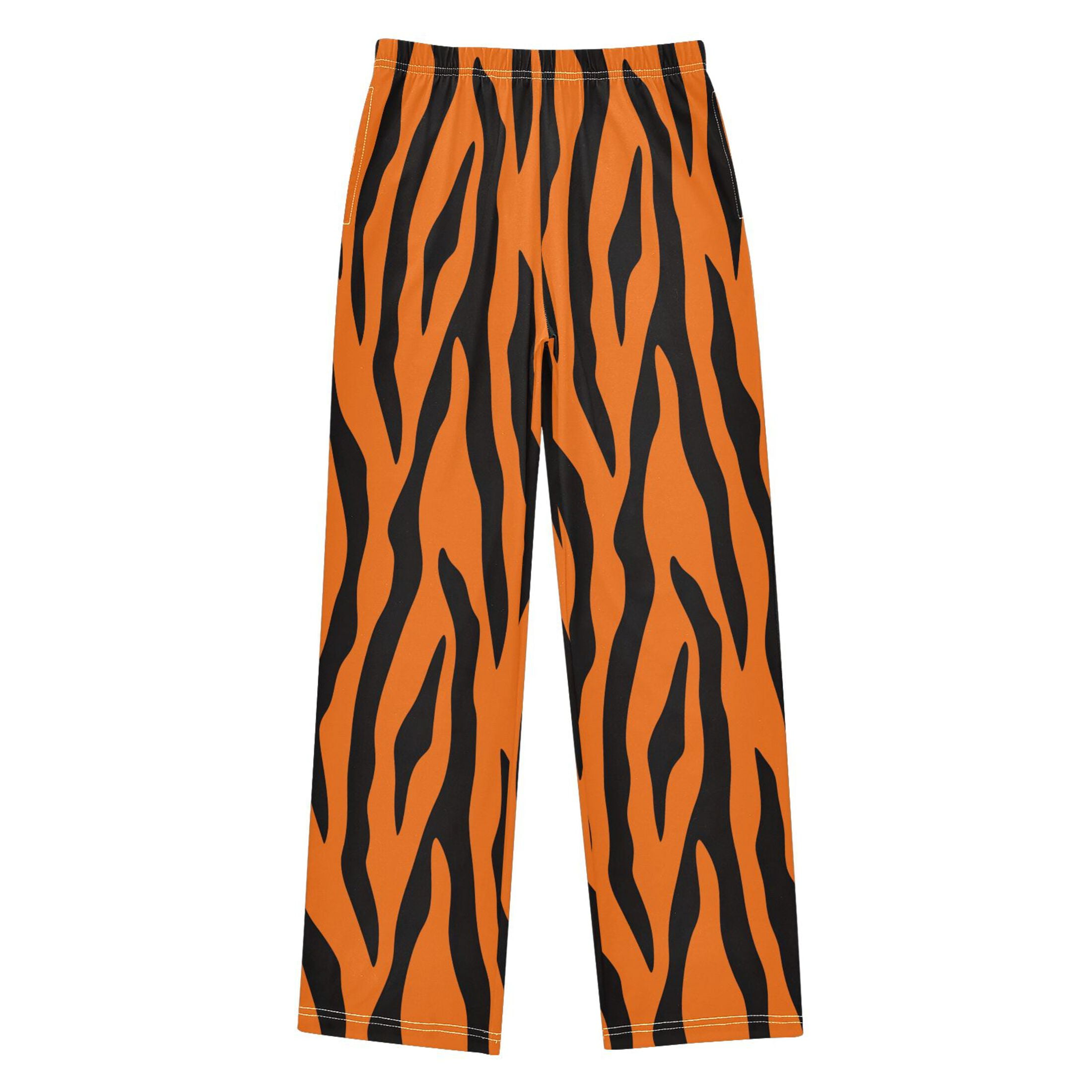 Black Tiger Stripes Pajama Pants Soft Lightweight Lounge Pants Bottoms ...