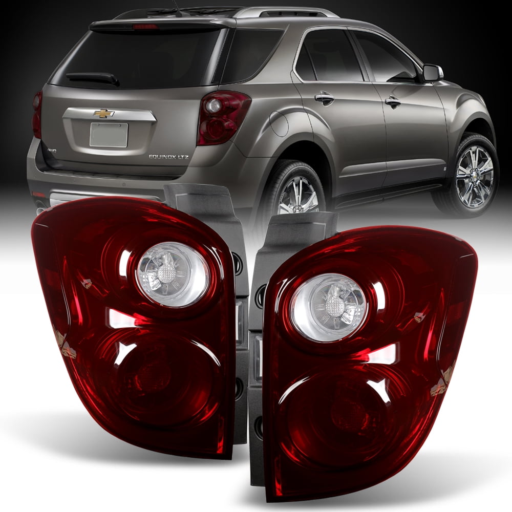 Black Tinted 2010-2015 Chevy Equinox Tail Lights Brake Lamps Pair Set ...