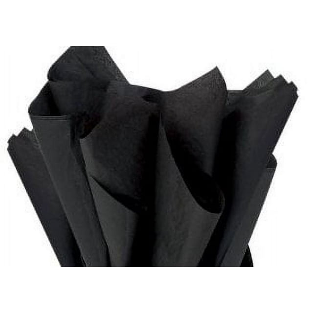 Value Pack Large Black Tissue Paper 20x30 Inch Sheets, Premium Gift ...