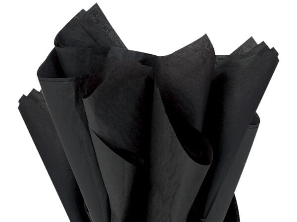 Black Tissue Paper Squares, Bulk 48 Sheets, A1 bakery supplies, Large ...