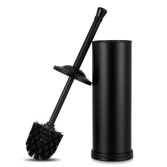 Black Toilet Brush And Holder Set 304 Stainless Steel Bowl For Bathroom ...