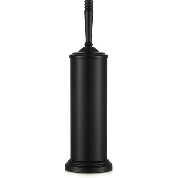 Black Toilet Brush and Holder Set, Stainless Steel Toilet Brush for ...