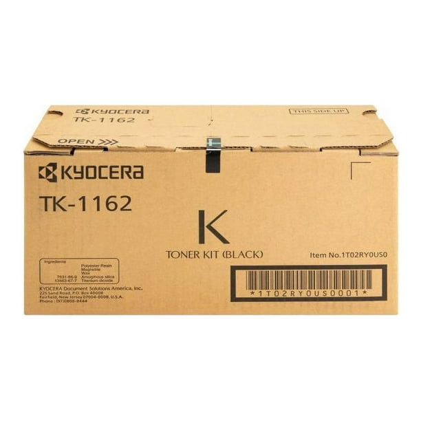 Black Toner Cartridge for Kyocera TK-1162 ECOSYS P2040dw, Genuine ...
