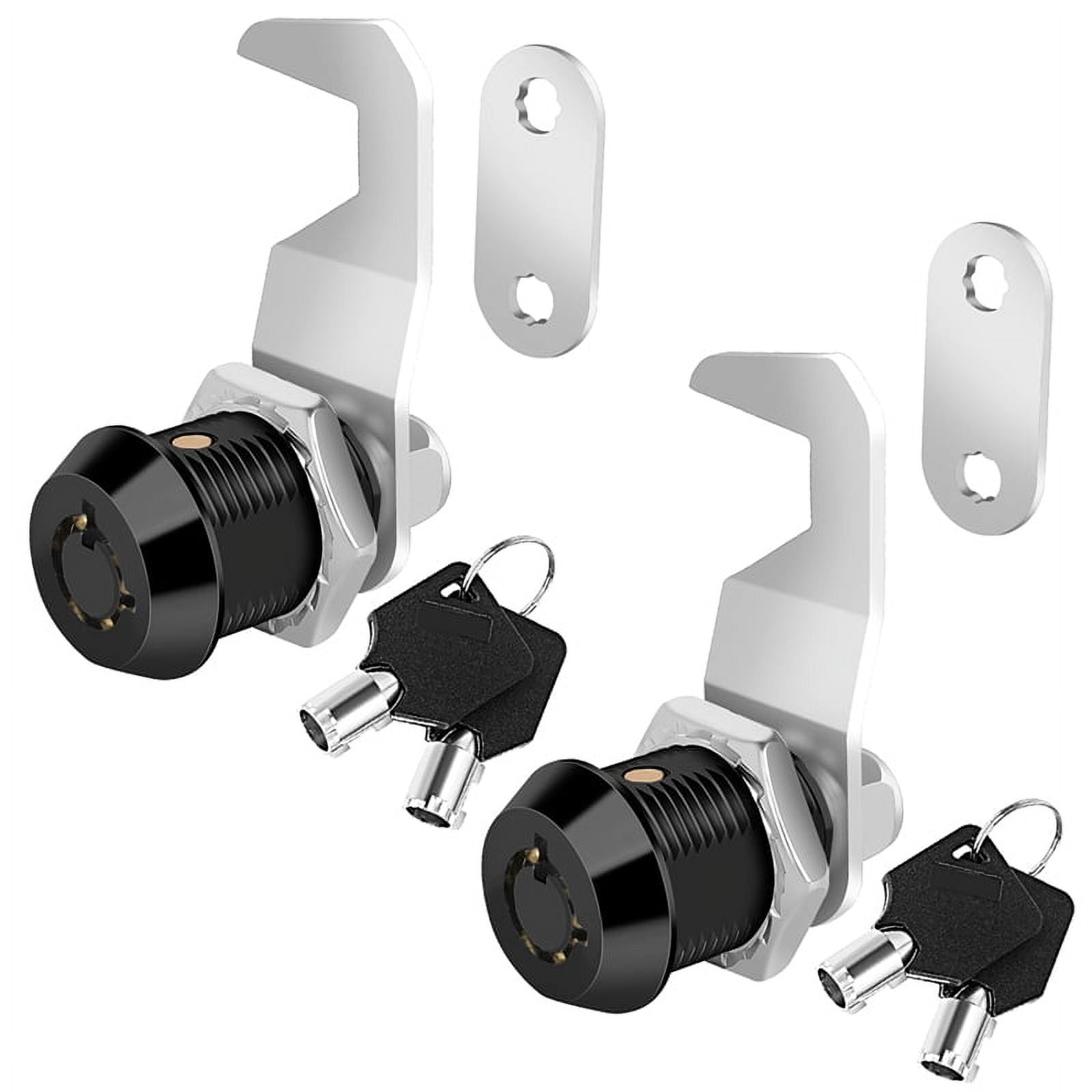 Black Tool Box Lock with Key,Same Key Cabinet Lock,Hook Cam,Cam Lock ...