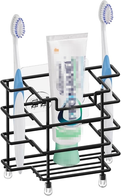 Black Toothbrush Holders for Bathrooms, Stainless Steel Bathroom ...