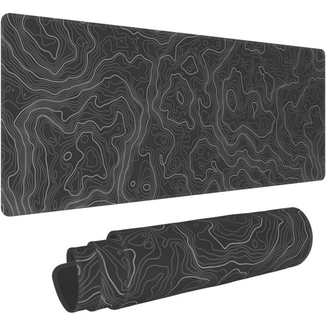 Black Topographic Contour Topography Geography Geographic Map Land ...