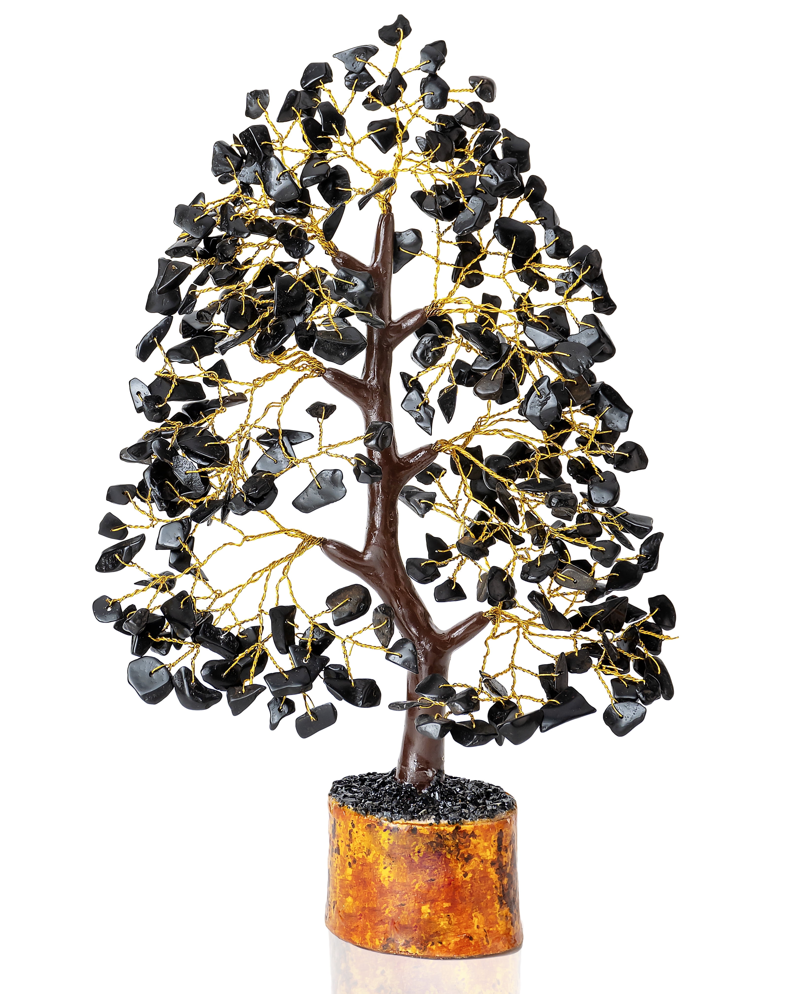 Black Tourmaline Crystal Tree of Life - Crystal Tree for Positive ...