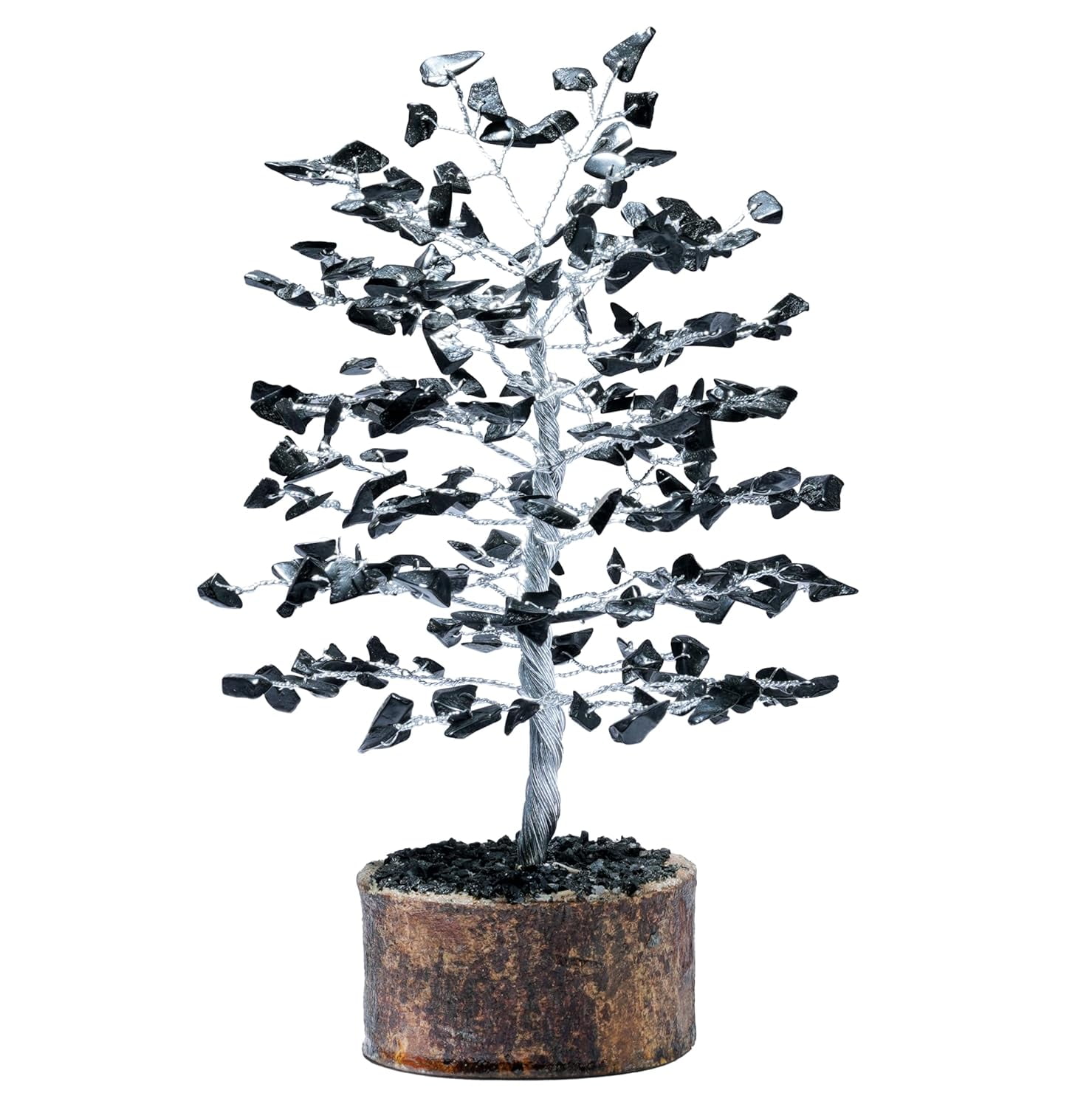 Black Tourmaline Gemstone Tree with Orgone Pyramid Stone Feng Shui ...