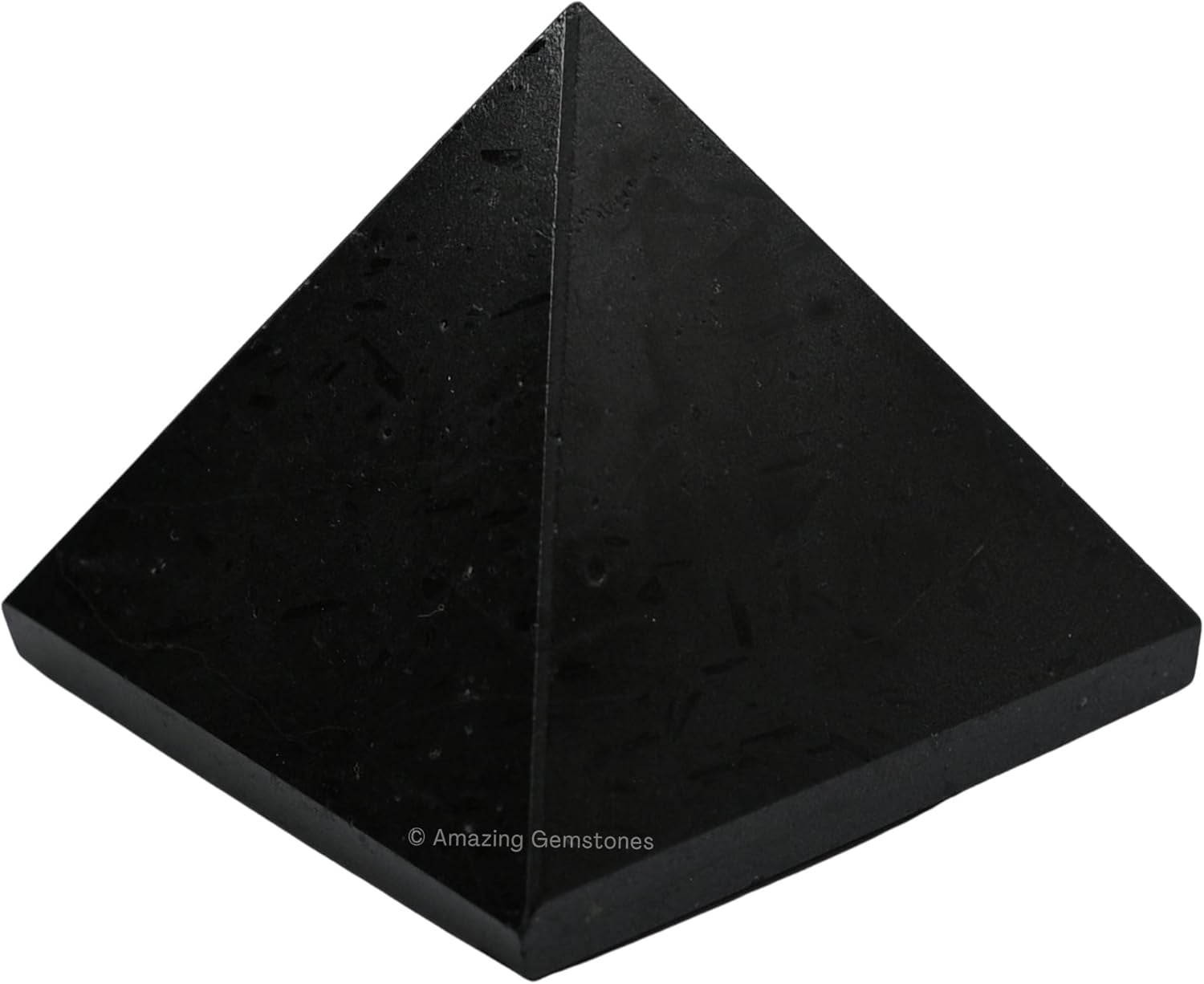 Black Tourmaline Pyramid Crystal Healing Stones - 1.5" Inch - Walmart.com