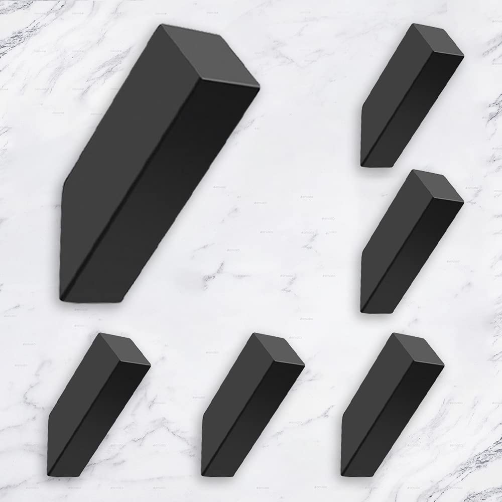 Black Towel Hooks Matte Black Robe Hook, Modern Towel Hooks SUS 304 ...