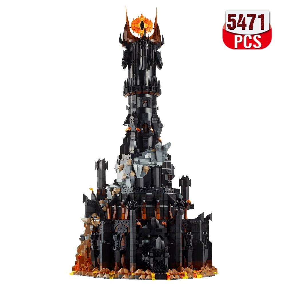Black Tower Dark Model Building Blocks Kit Bricks Creative Icons MOC ...