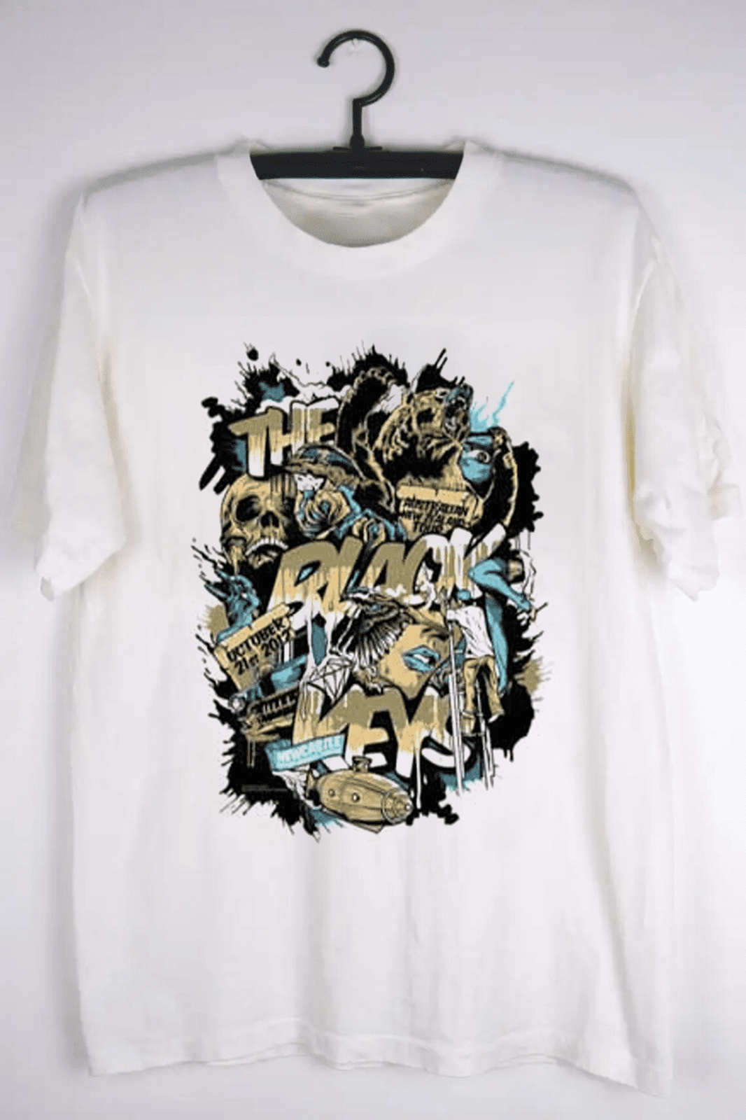 Black Track The Black Keys Band Unisex White All Size Tee Shirt ...