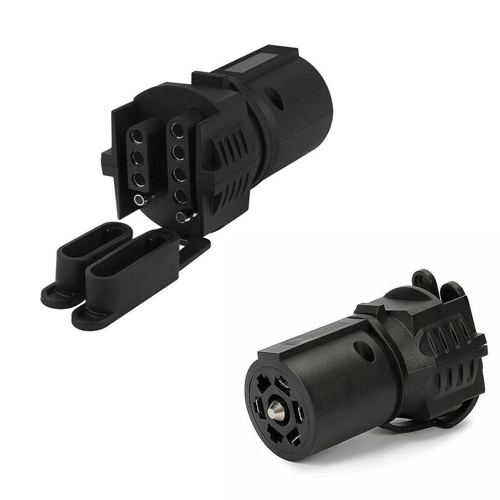 Black Trailer Adapter Converter For American Standard 7 Way Into 4Way ...