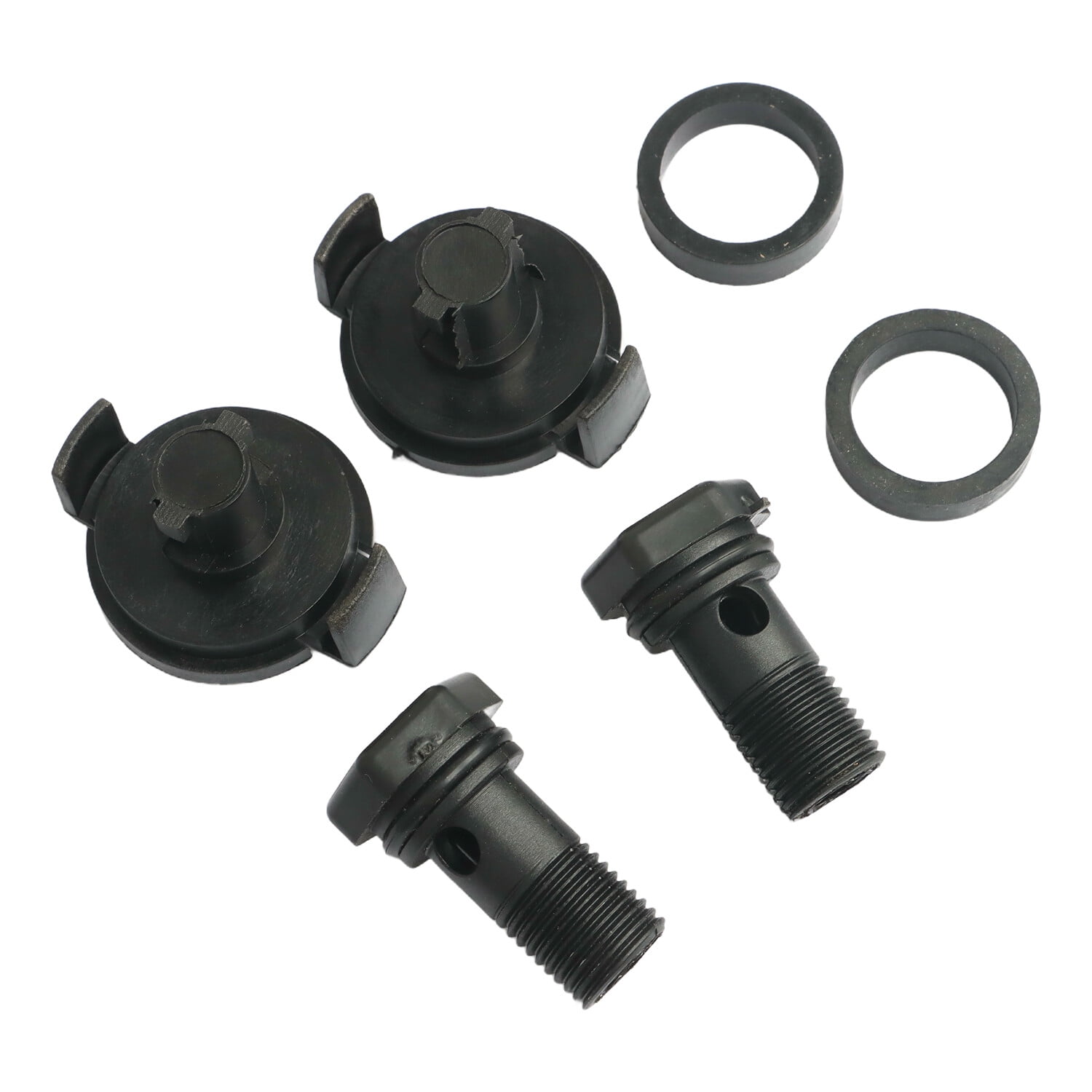 Black Transmission Oil Level Drain Plugs with Gaskets for Hyundai ...