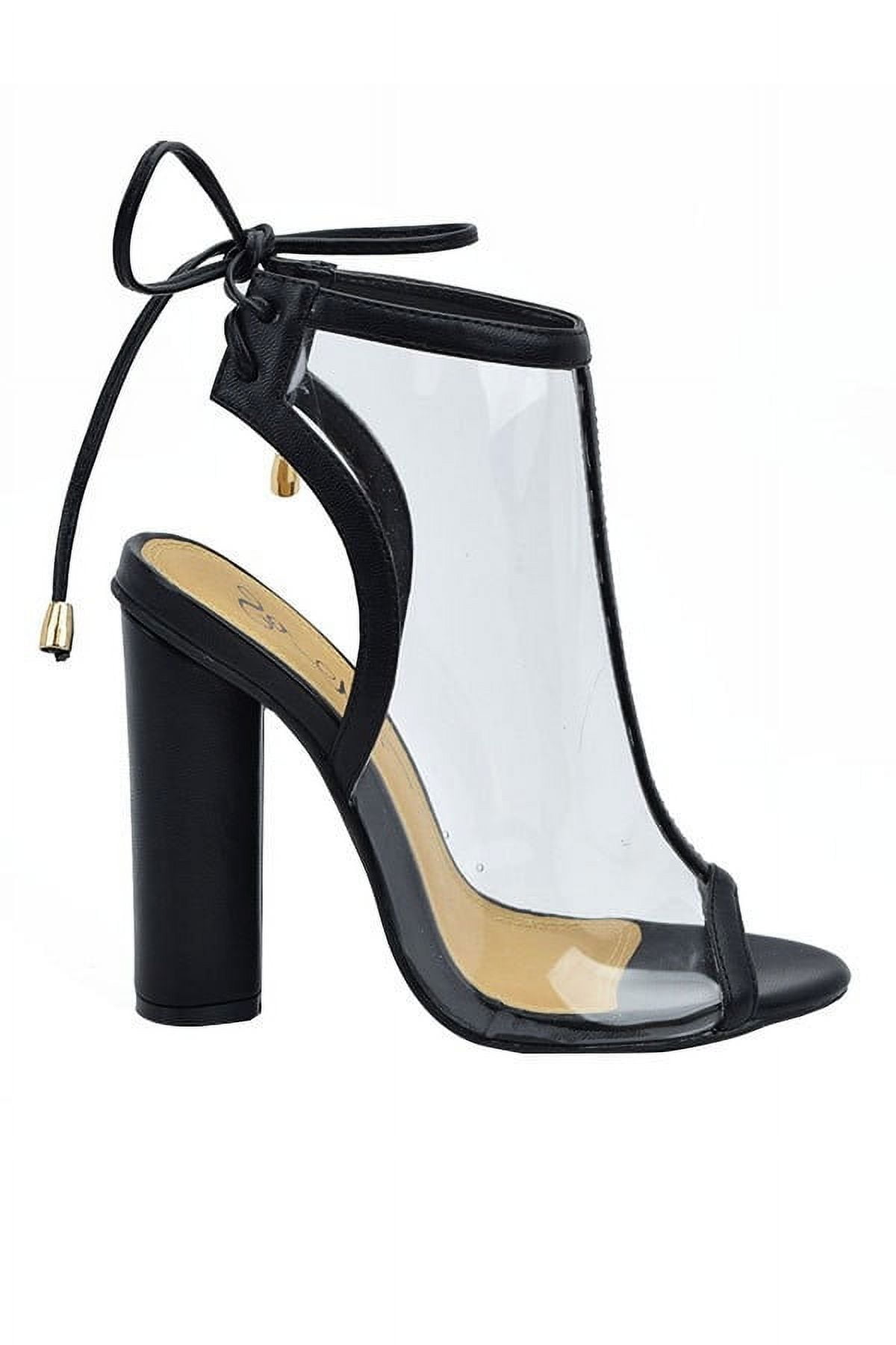 Black Transparent Heel - Walmart.com