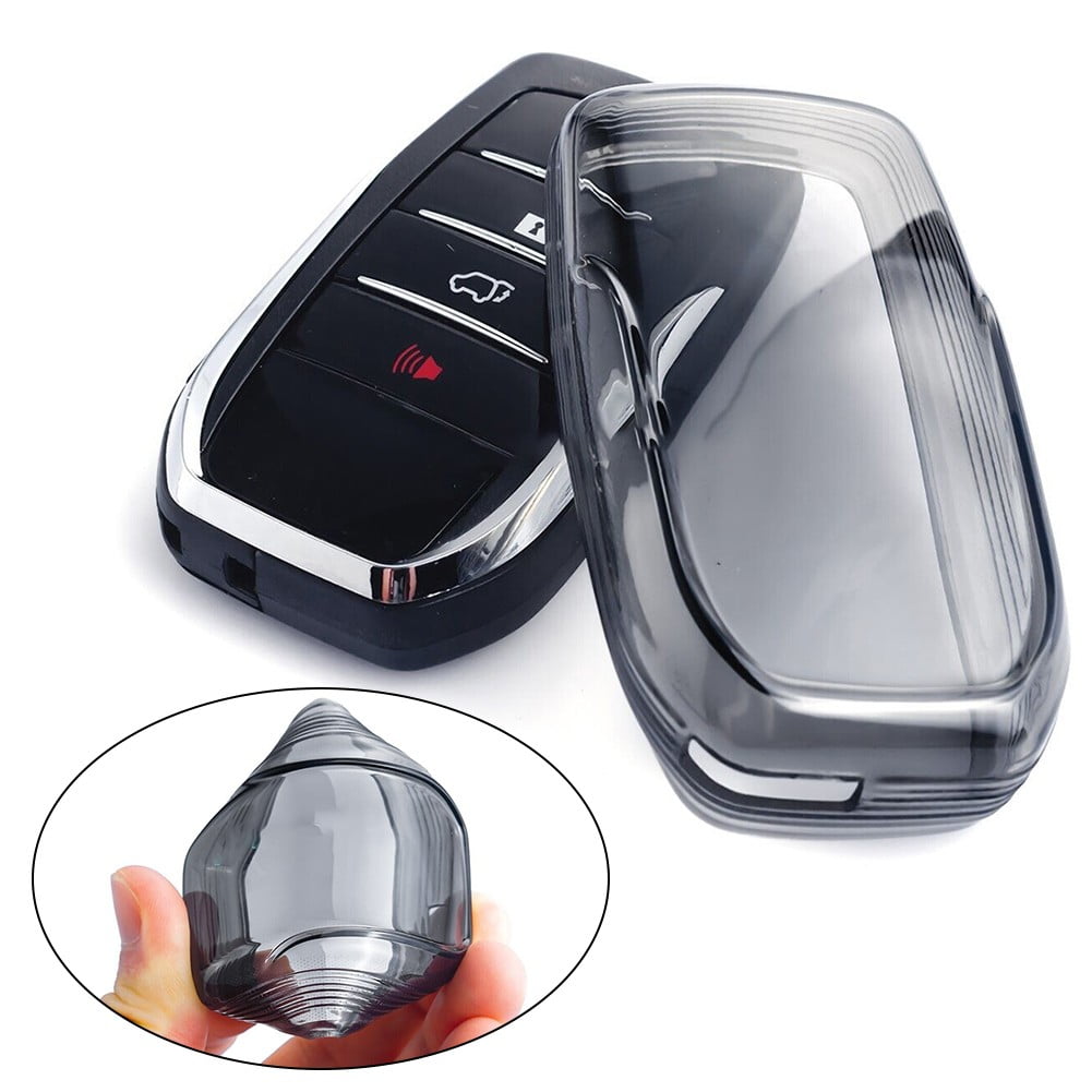 Black Transparent Key Fob Case Cover For Toyota For Sienna For Venza ...
