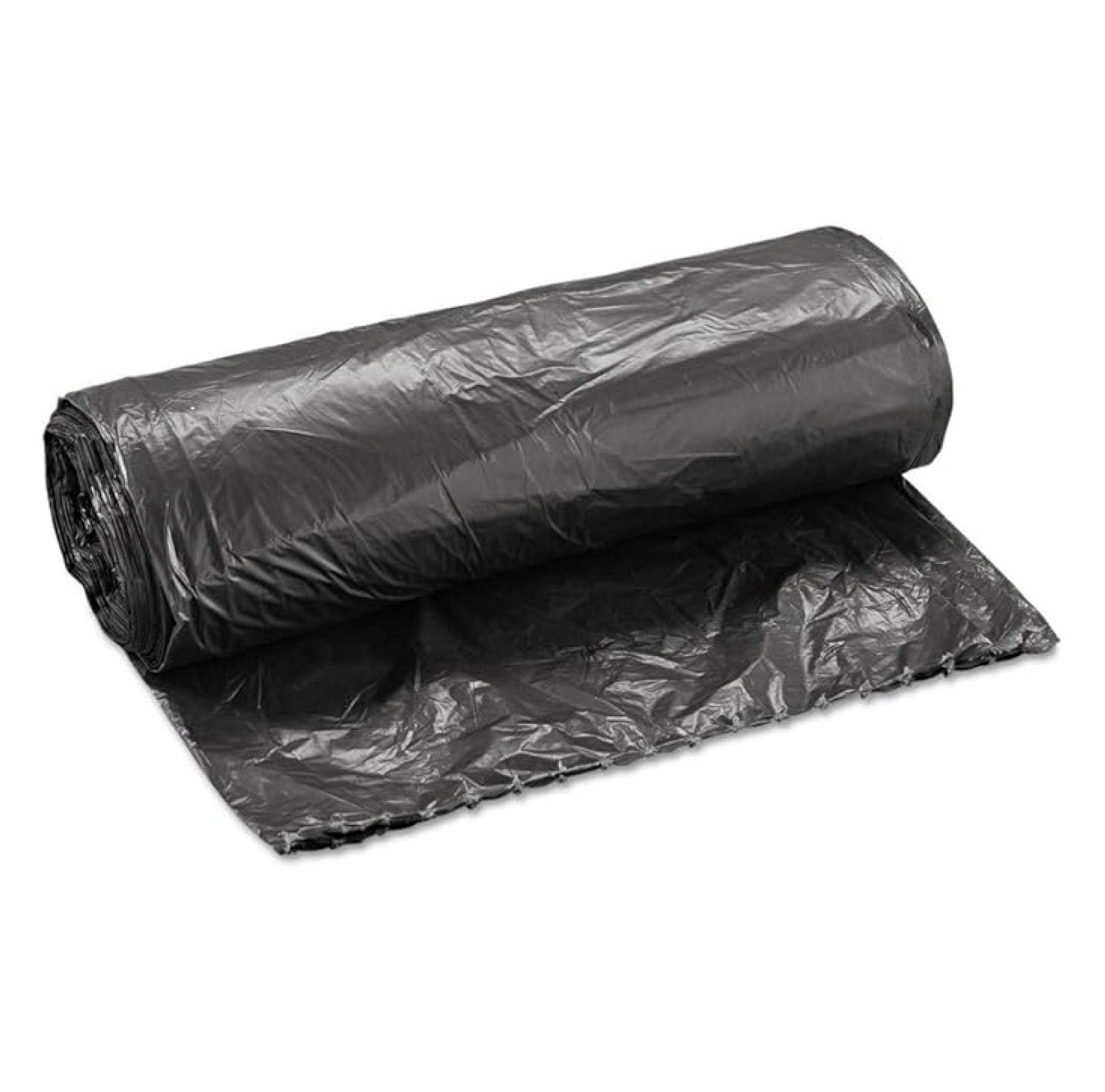 Black Trash Can Liners 12-16 Gallon - Coreless Roll - Heavy Duty ...