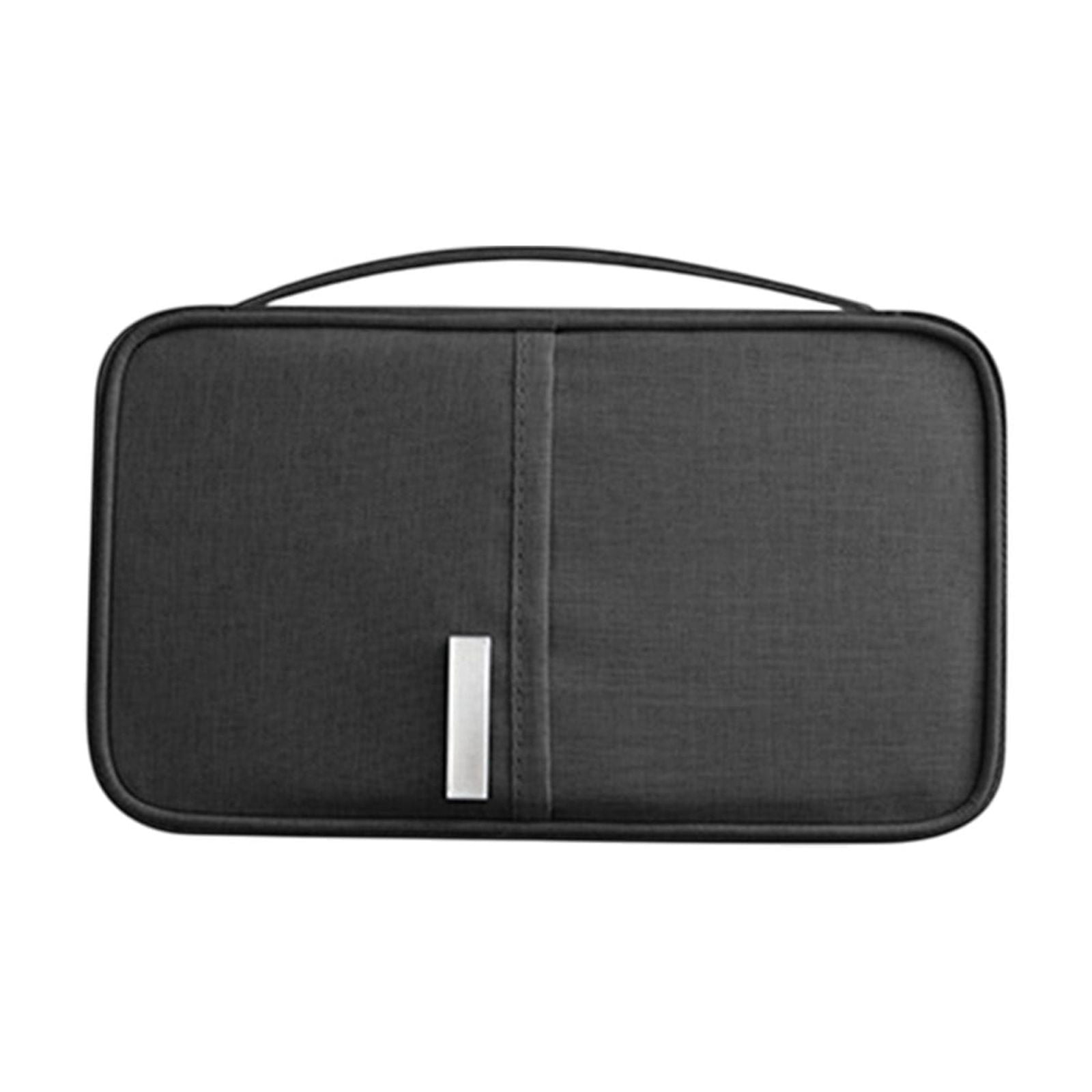 Black Travel Passport Holder Rfid Blocking Card Organizer Wallet With ...