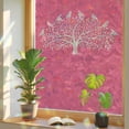Black Tree Window Privacy Film Rainbow Static Cling Stain Glass Window ...
