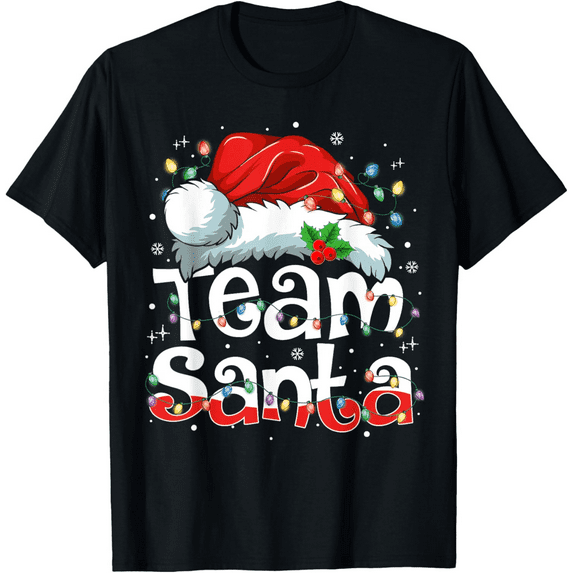 Black Trendy Christmas T-Shirt for Women – Stylish Holiday Graphic Tee ...