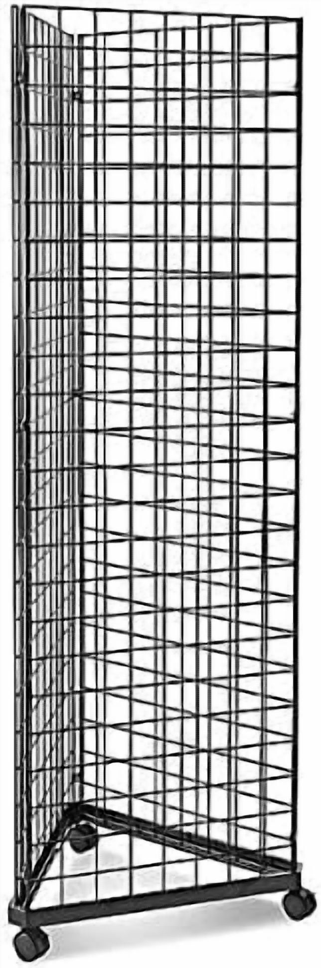 Black Triangle Grid Tower with Casters - Walmart.com