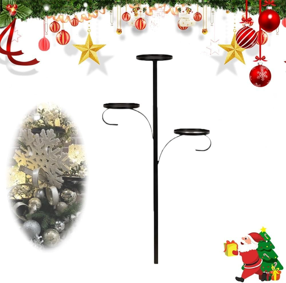 Black Triple Tree Topper, Triple Tree Topper Iron, Triple Tree Topper ...