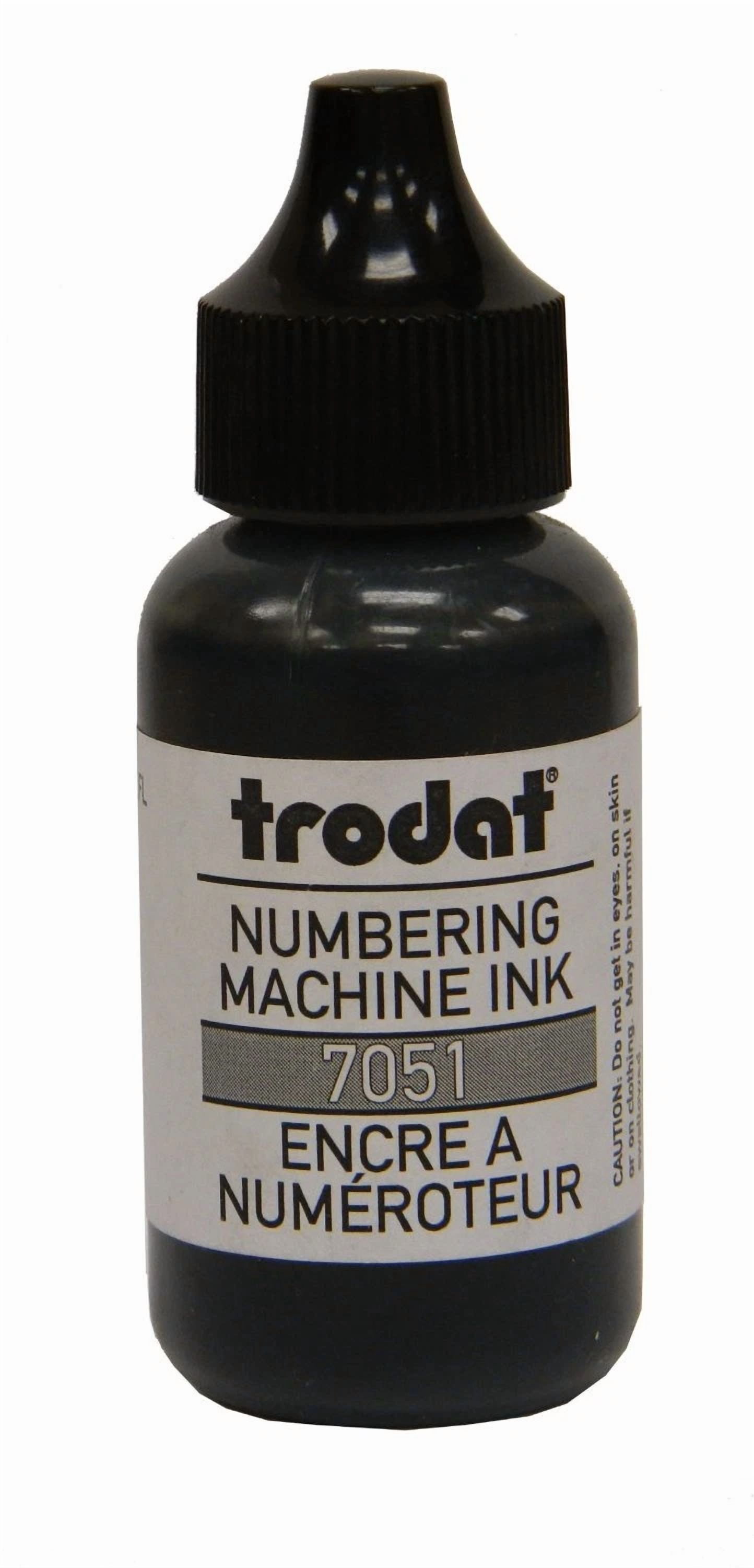 Black Trodat Numbering Machine Stamp Refill Ink 1Oz Bottle - Walmart.com
