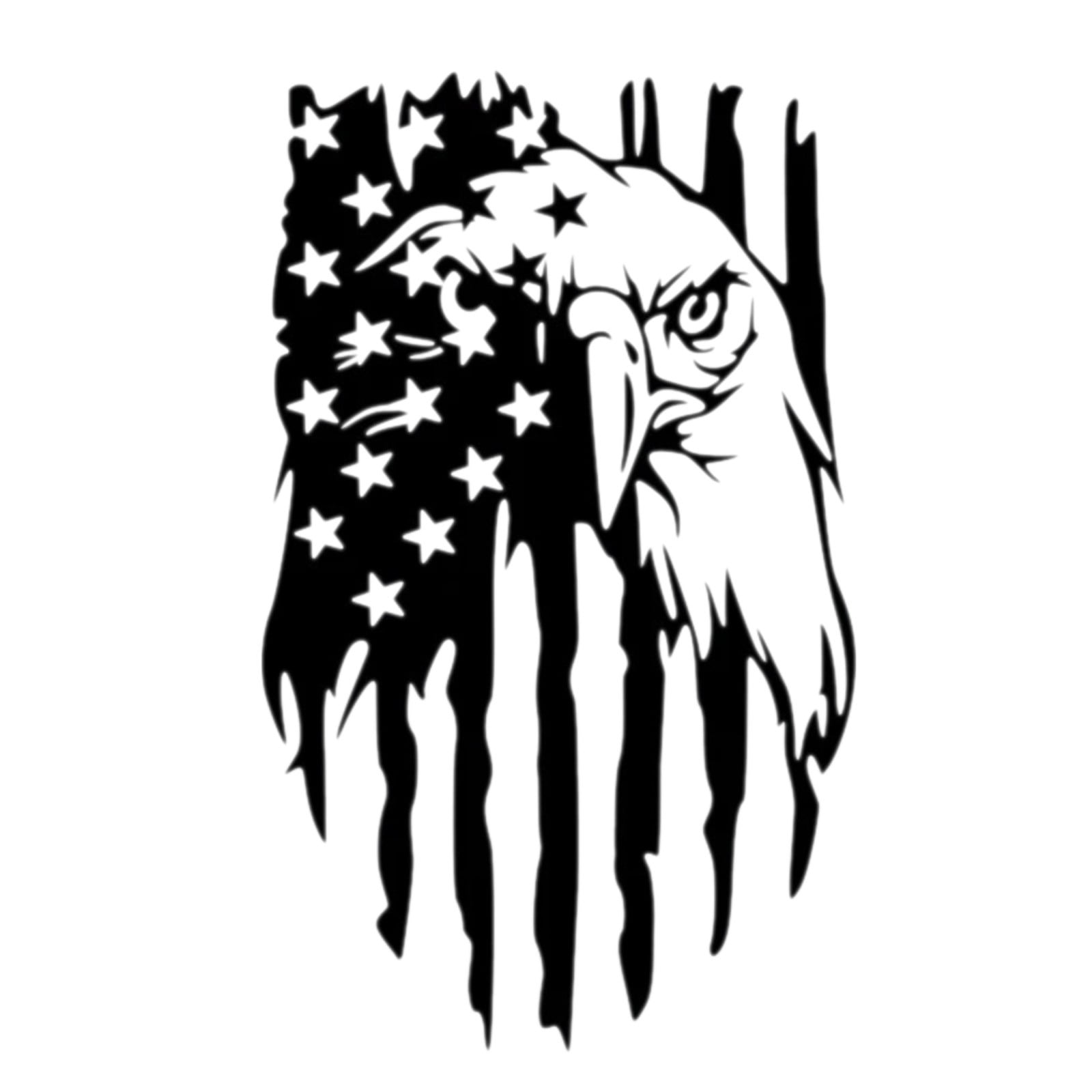 Black Truck Rear Gear Flag Stripe Decal Car Body Sticker Vinyl ...