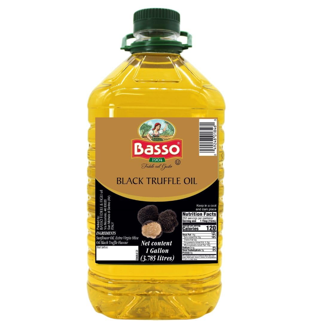 Black Truffle Oil, Bulk, 1 Gallon (3.785 liters), Product of Italy, Non ...