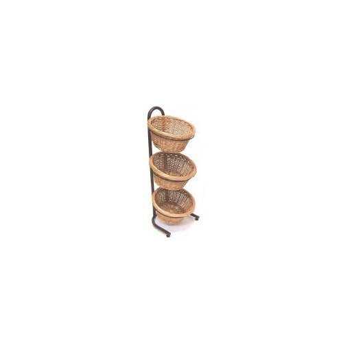 Black Tube Frame Three Tier Round Display Basket - Walmart.com