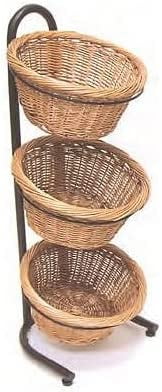 Black Tube Frame Three Tier Round Display Basket - Walmart.com