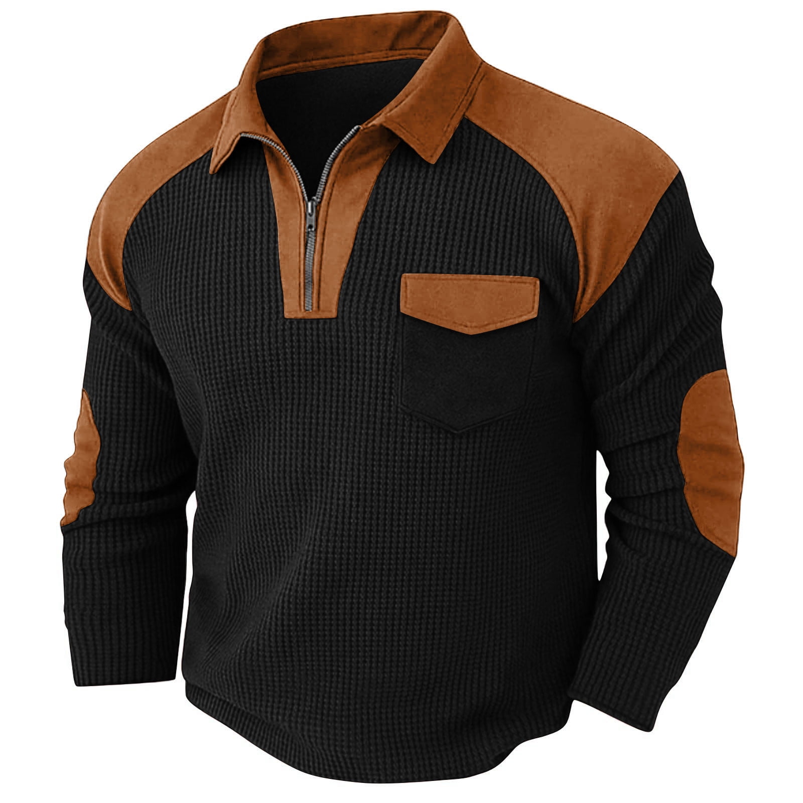 Black Turtle Neck Spandex Outfits for Mens Fall Winter Long Sleeve ...